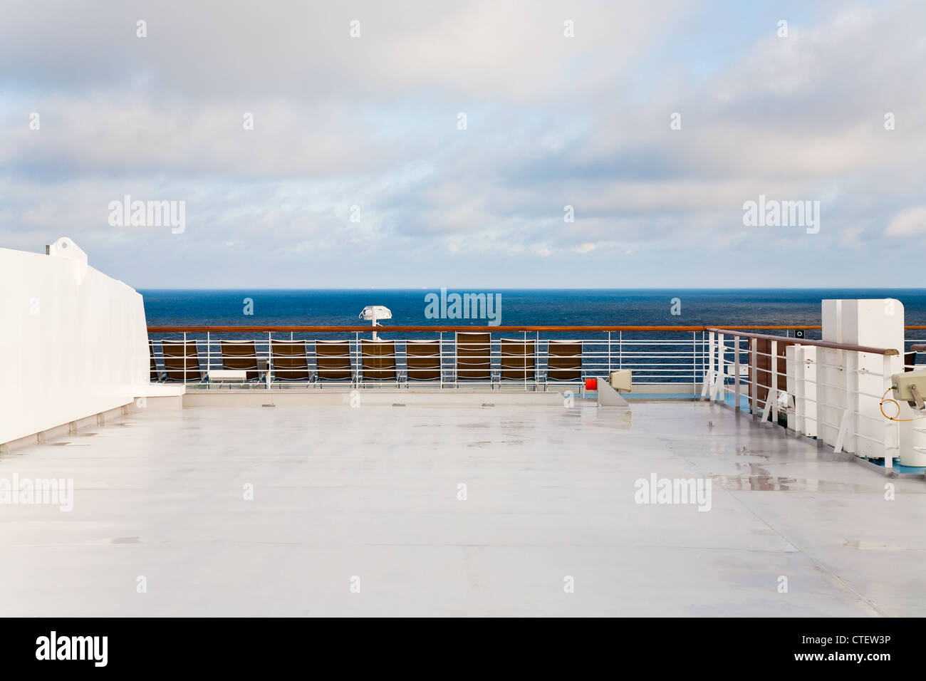 stern of cruise liner in sea at summer morning Stock Photo - Alamy