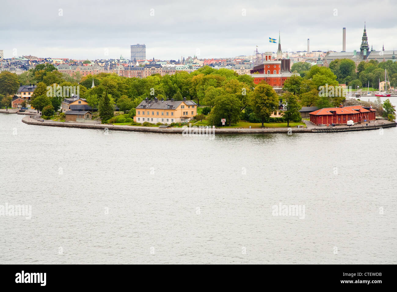 Kastelle castle on Kastellholmen island, Stockholm, Sweden Stock Photo ...