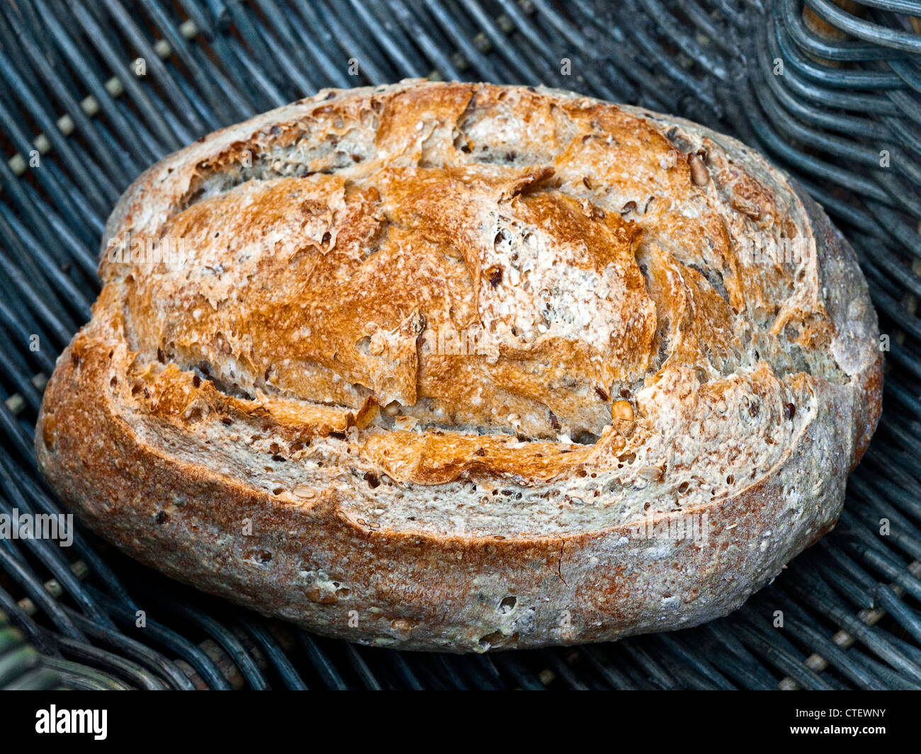 French hand-made wholemeal bread loaf Stock Photo - Alamy