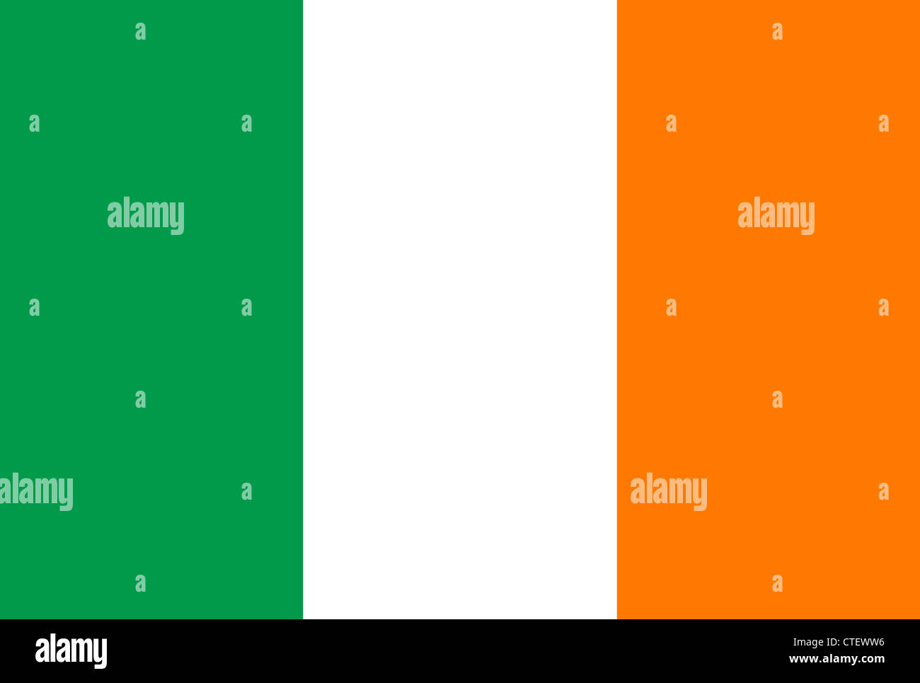 An image of the national flag of the Republic of Ireland Stock Photo ...