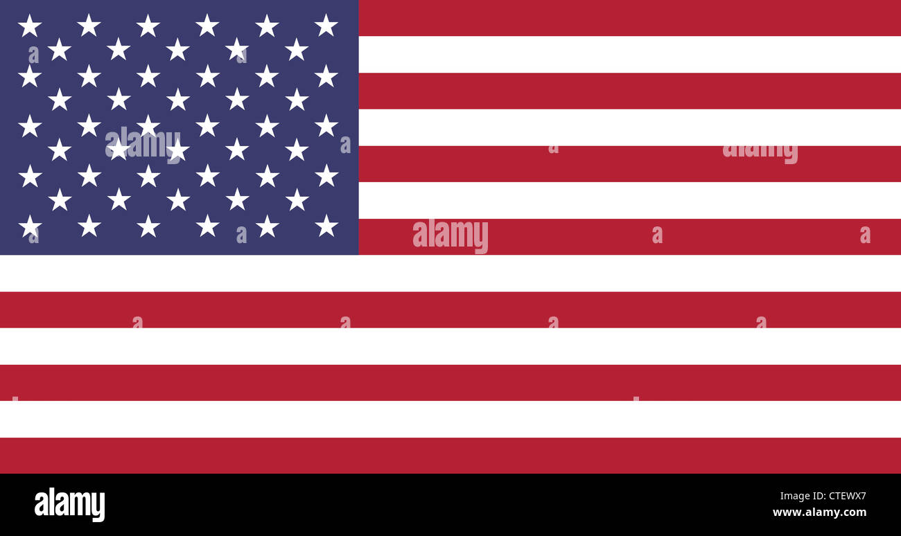 The flag of United States of America in North America Stock Photo - Alamy
