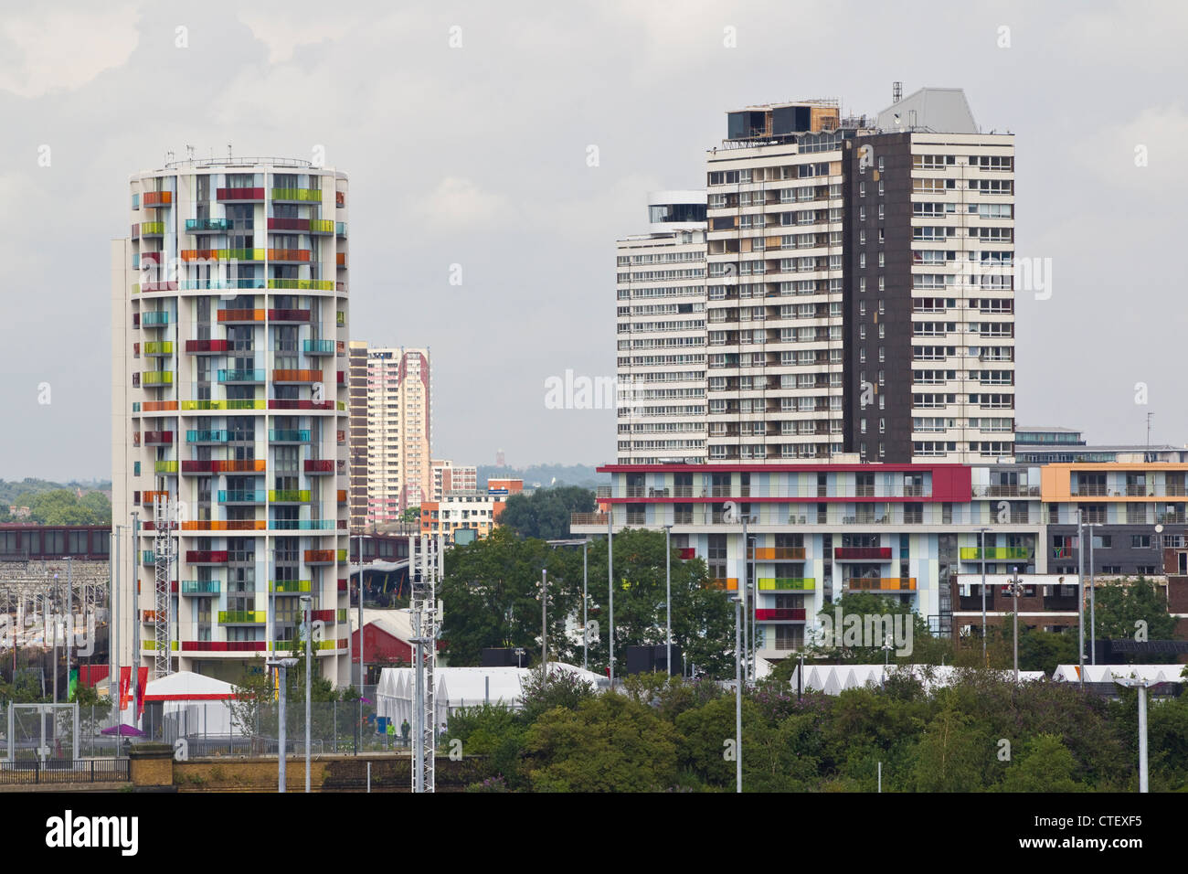 Television rooftop studios sat on top of tower blocks overlooking the ...