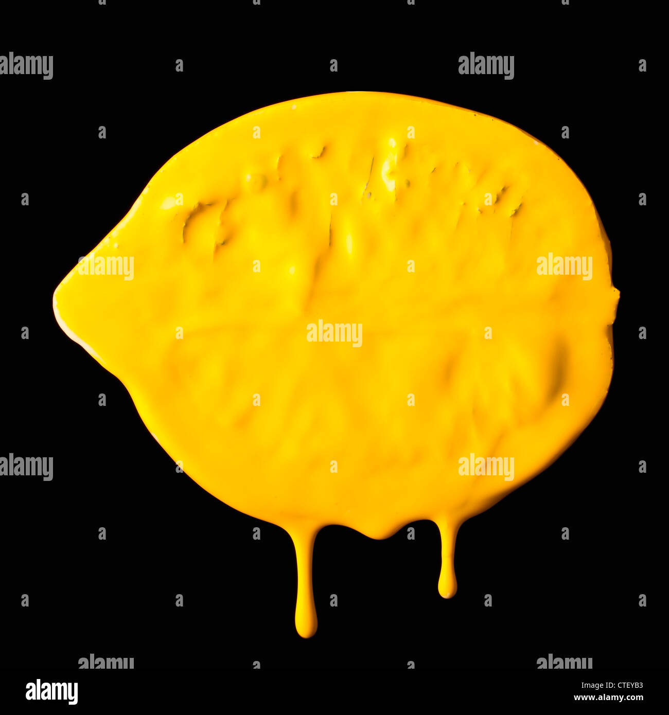 USA, Utah, Lehi, Lemon covered with yellow paint Stock Photo - Alamy