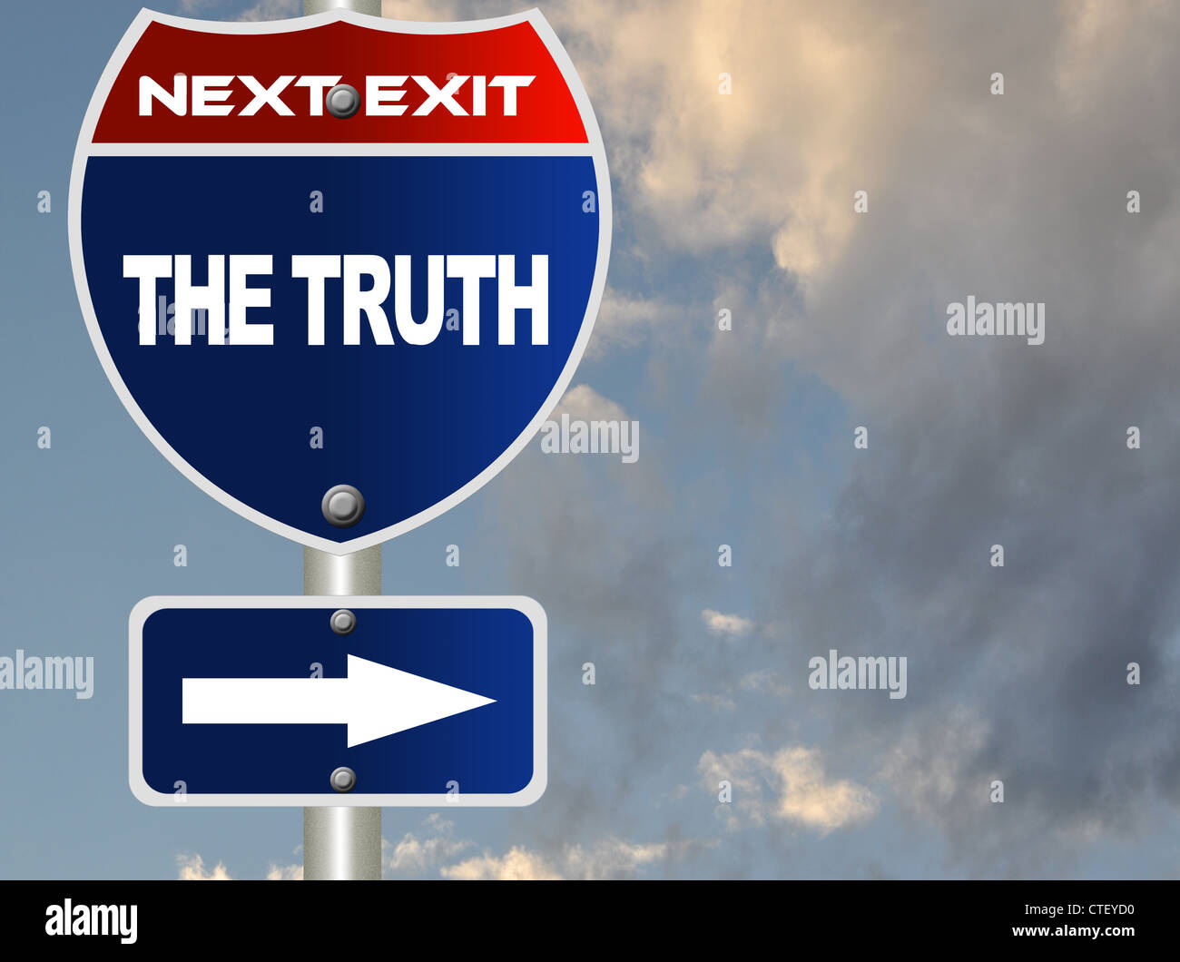 Truth road sign hi-res stock photography and images - Alamy