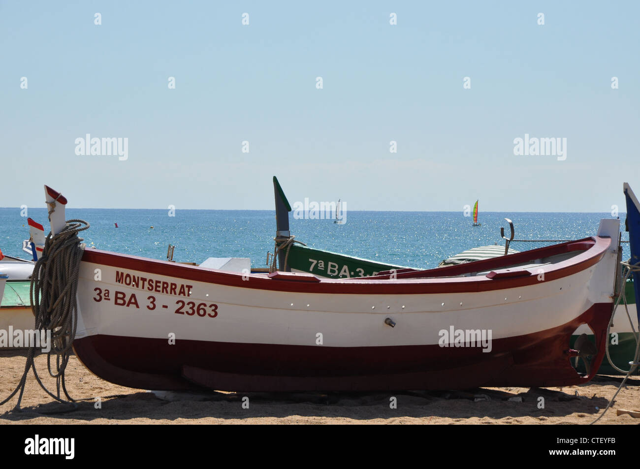 Boat on seaside Stock Photo - Alamy