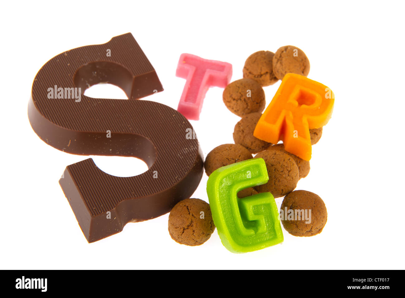 Dutch chocolate letters Cut Out Stock Images & Pictures - Alamy