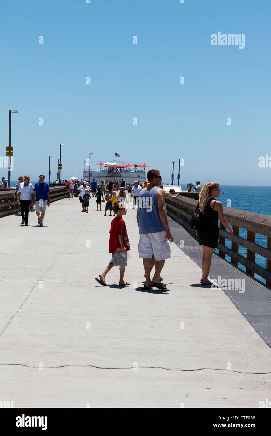Balboa pier on the Balboa peninsular Newport Beach California Stock ...
