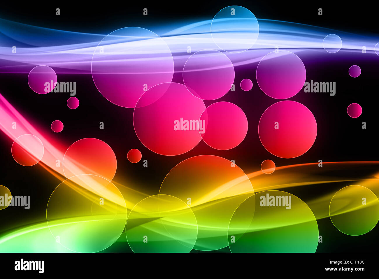 Fantastic powerful background design illustration with bubbles Stock ...