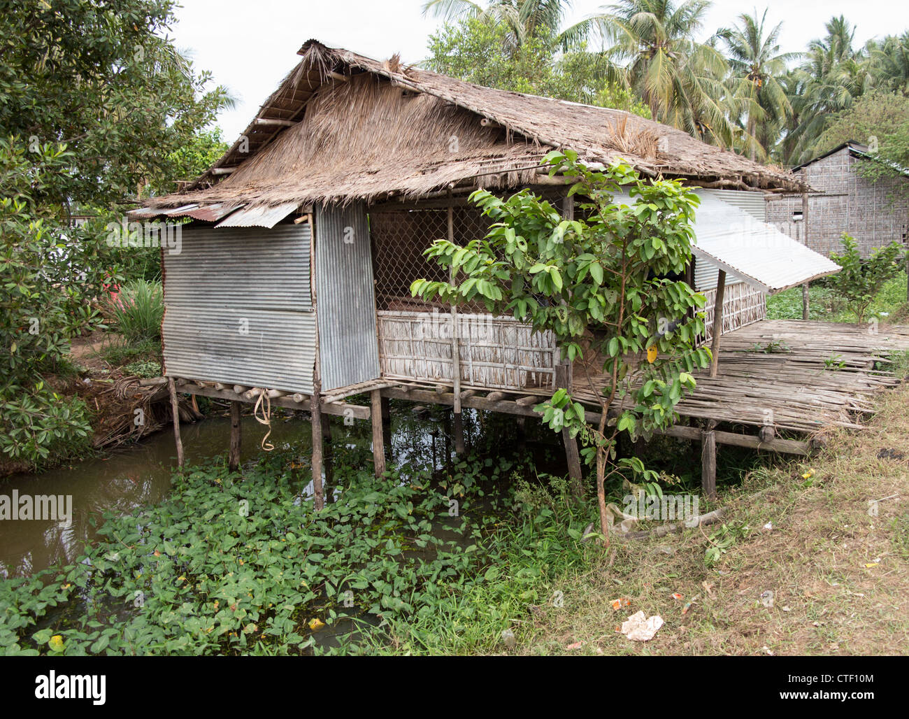 Farmhouse in countryside around Siem Reap in Cambodia Stock Photo - Alamy