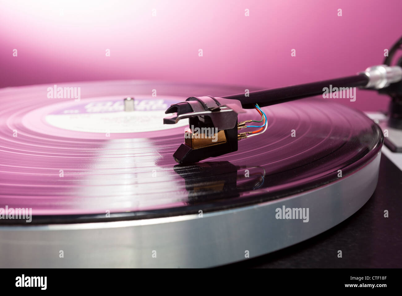 Vinyl record turntable hi-res stock photography and images - Alamy