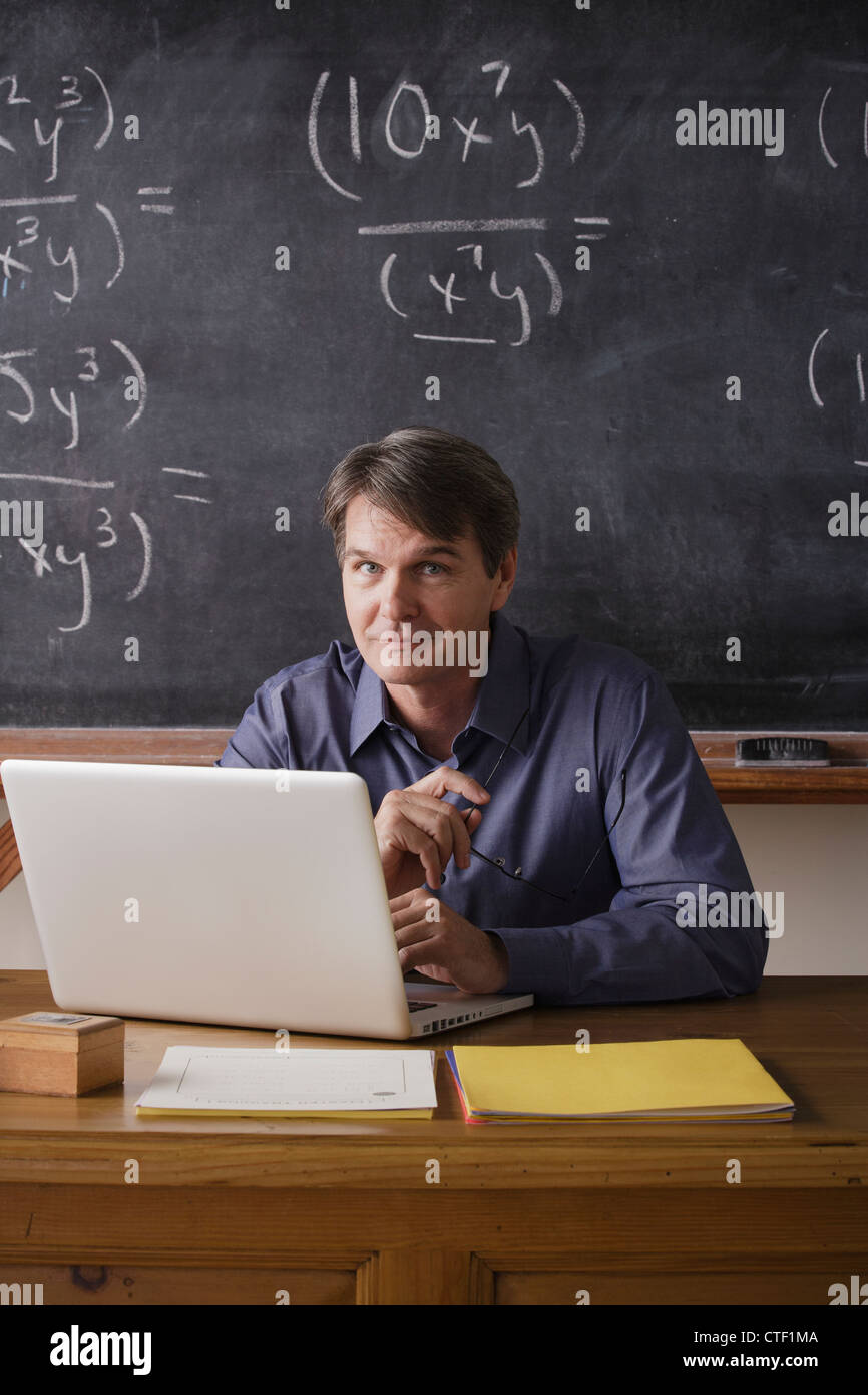 Maths teacher hi-res stock photography and images - Alamy