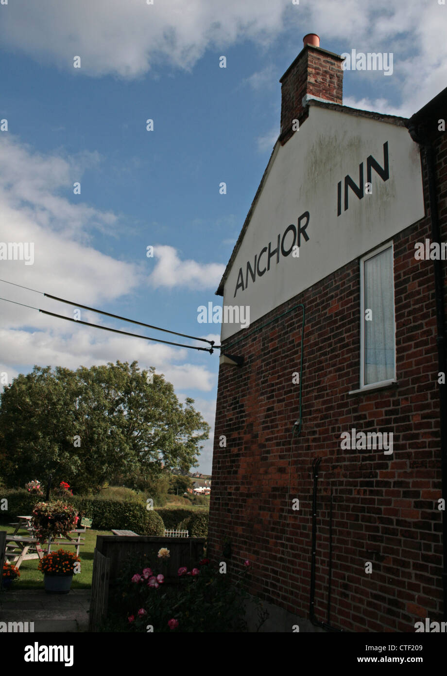 The Anchor Inn, on the Shropshire Union Canal, Stafford, Staffordshire ...