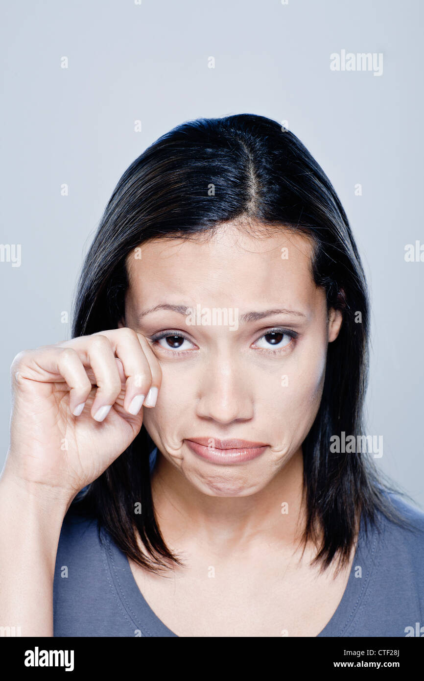 Portrait african woman crying camera hi-res stock photography and ...