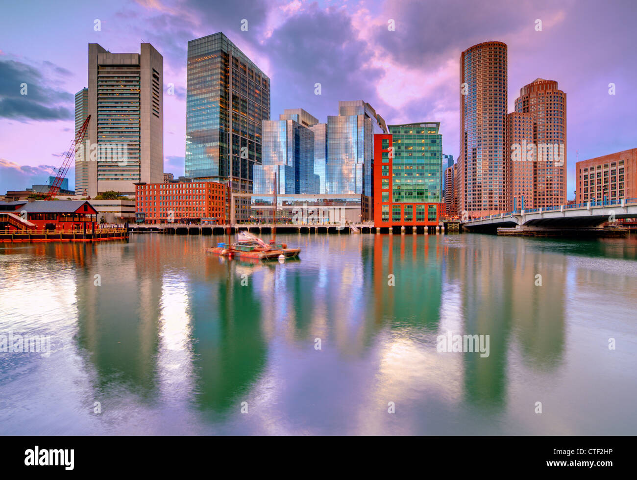 Skyline of downtown Boston, Massachusetts, USA Stock Photo - Alamy
