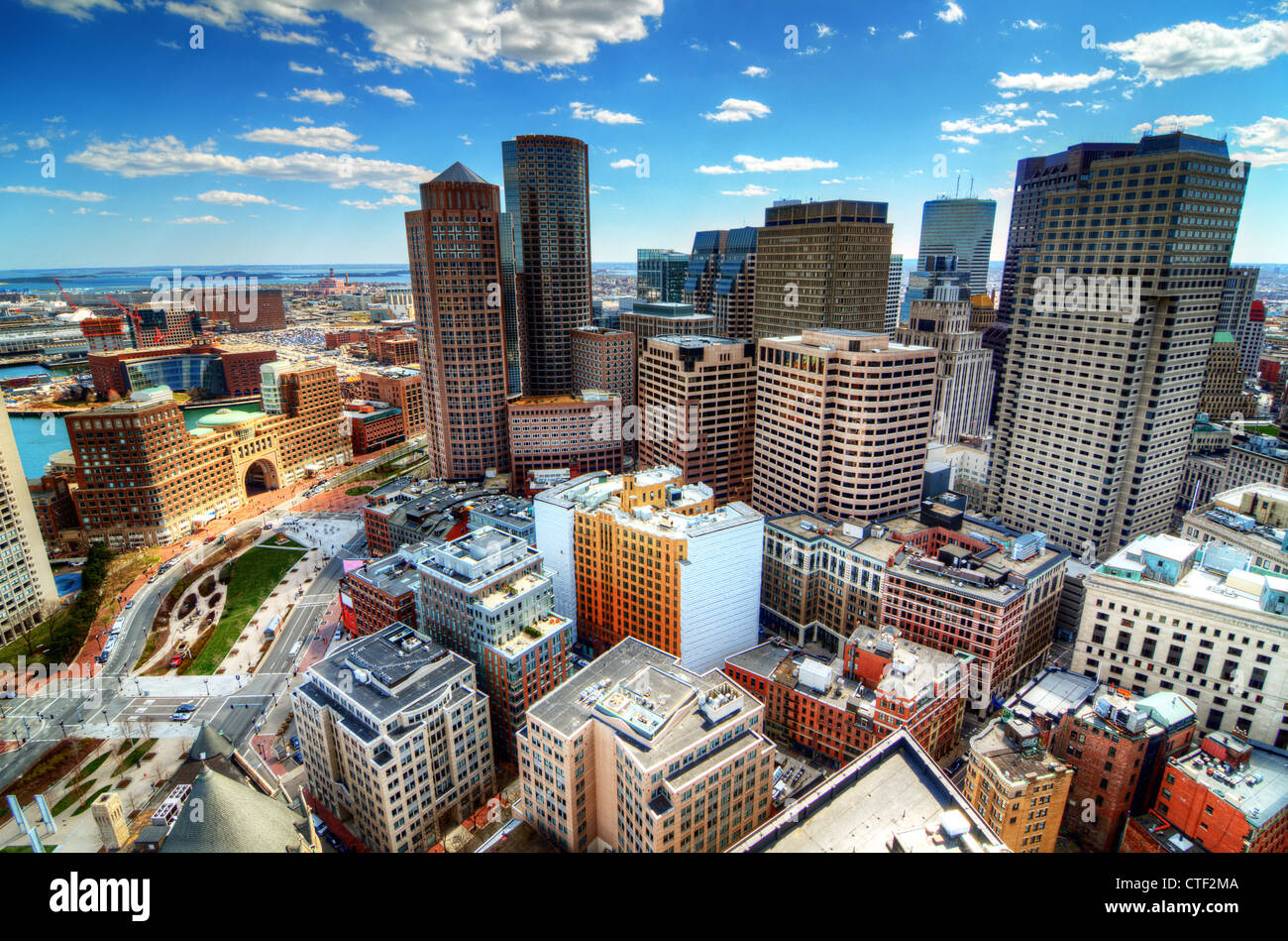 Downtown buildings in the evening hi-res stock photography and images ...