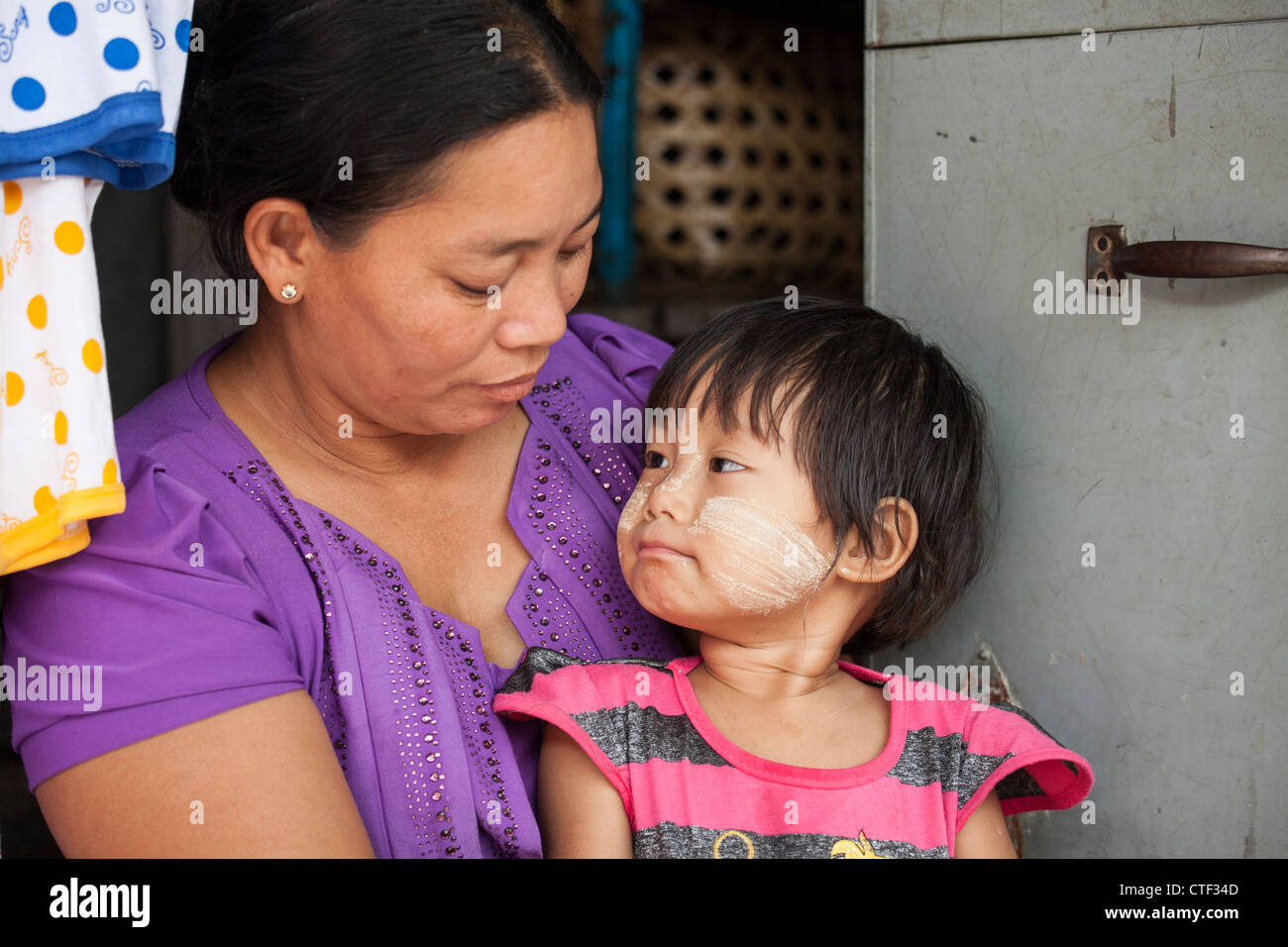 Burmese Mother With Daughter High Resolution Stock Photography and ...