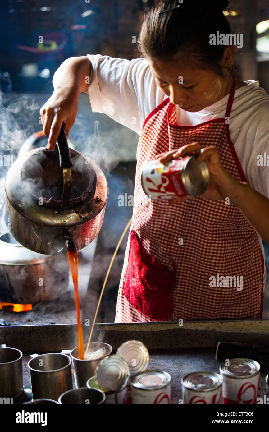 Myanmar tea hi-res stock photography and images - Alamy