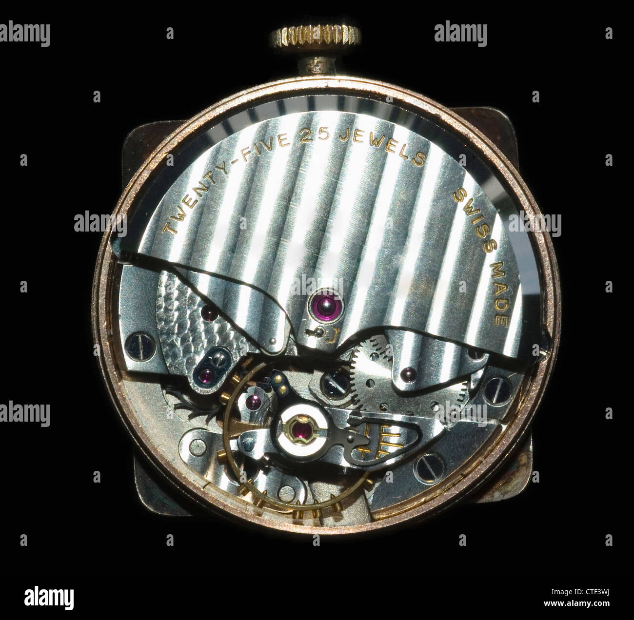 Studio shot of complex clockwork Stock Photo - Alamy