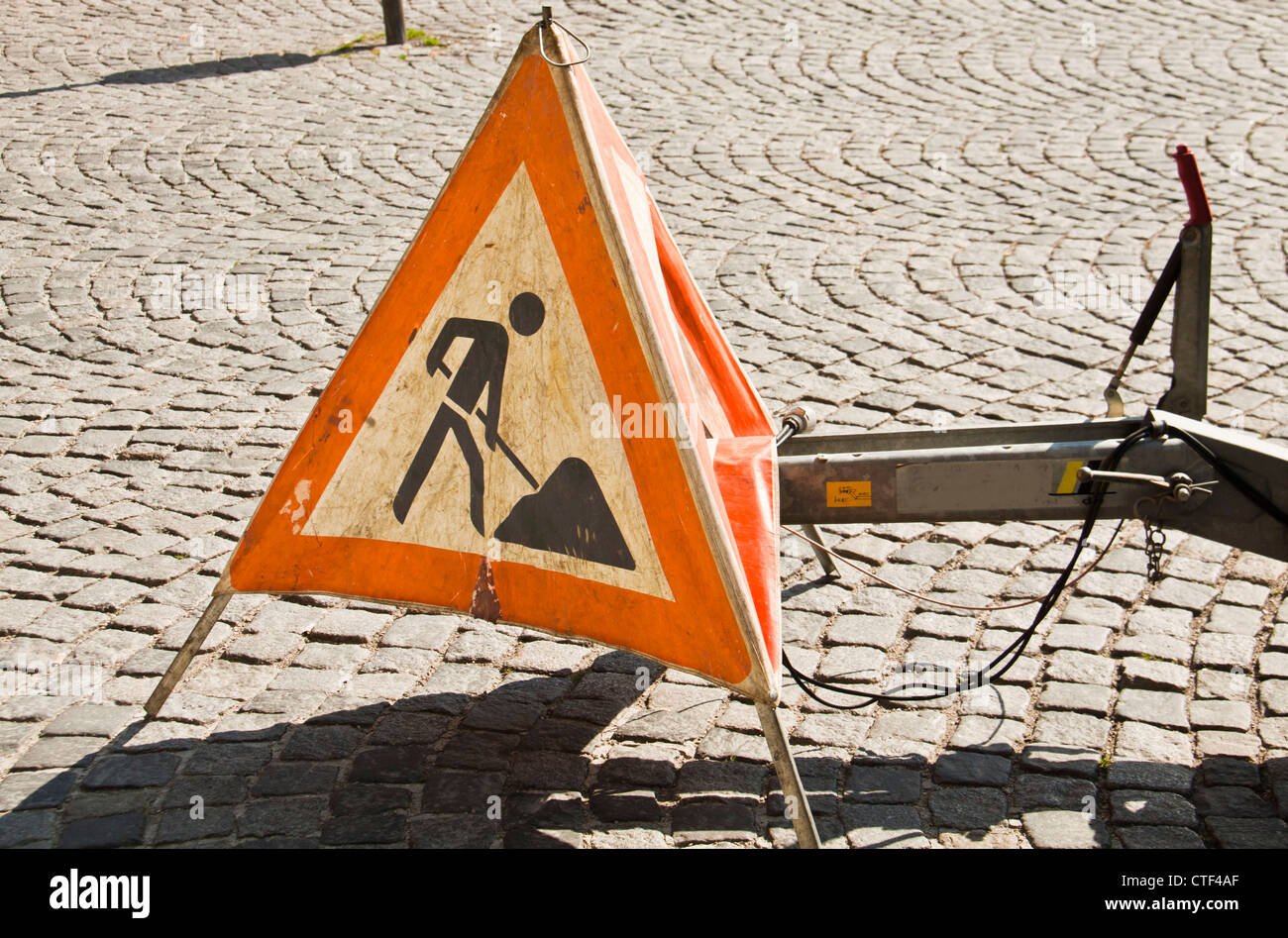 The temporary triangle hi-res stock photography and images - Alamy