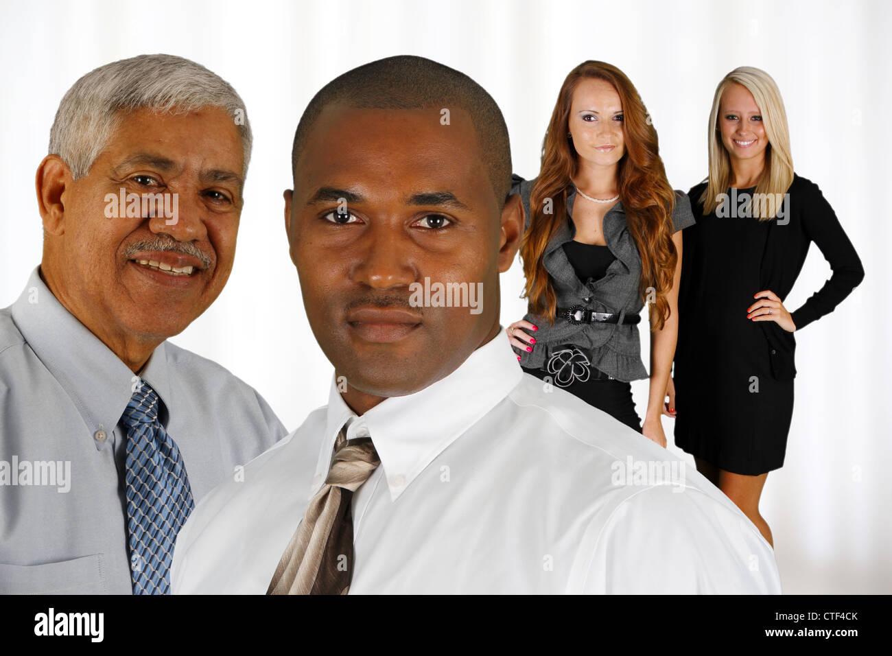 Business Team of Mixed Races at Office Stock Photo - Alamy