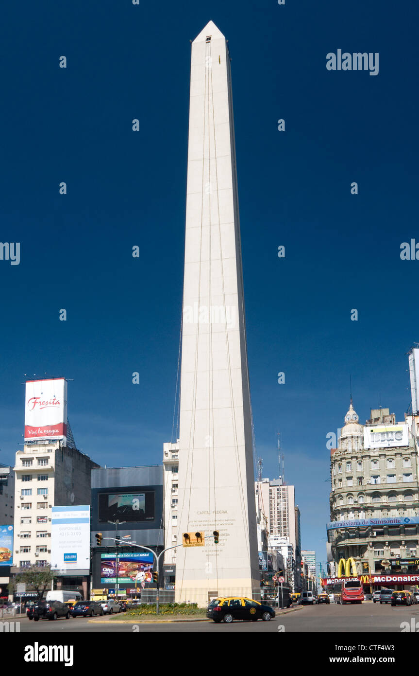 The Obelisk of Buenos Aires, Plaza de la República, Buenos Aires ...