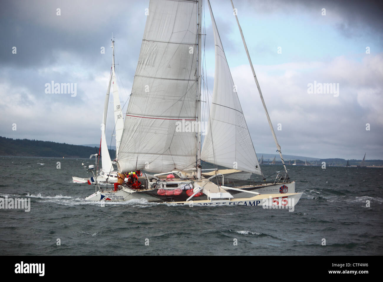 Round the island boat race Stock Photo - Alamy