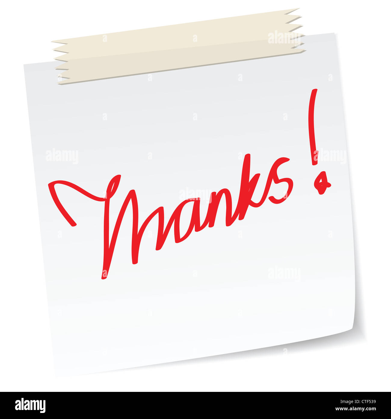 A handwritten note Cut Out Stock Images & Pictures - Alamy