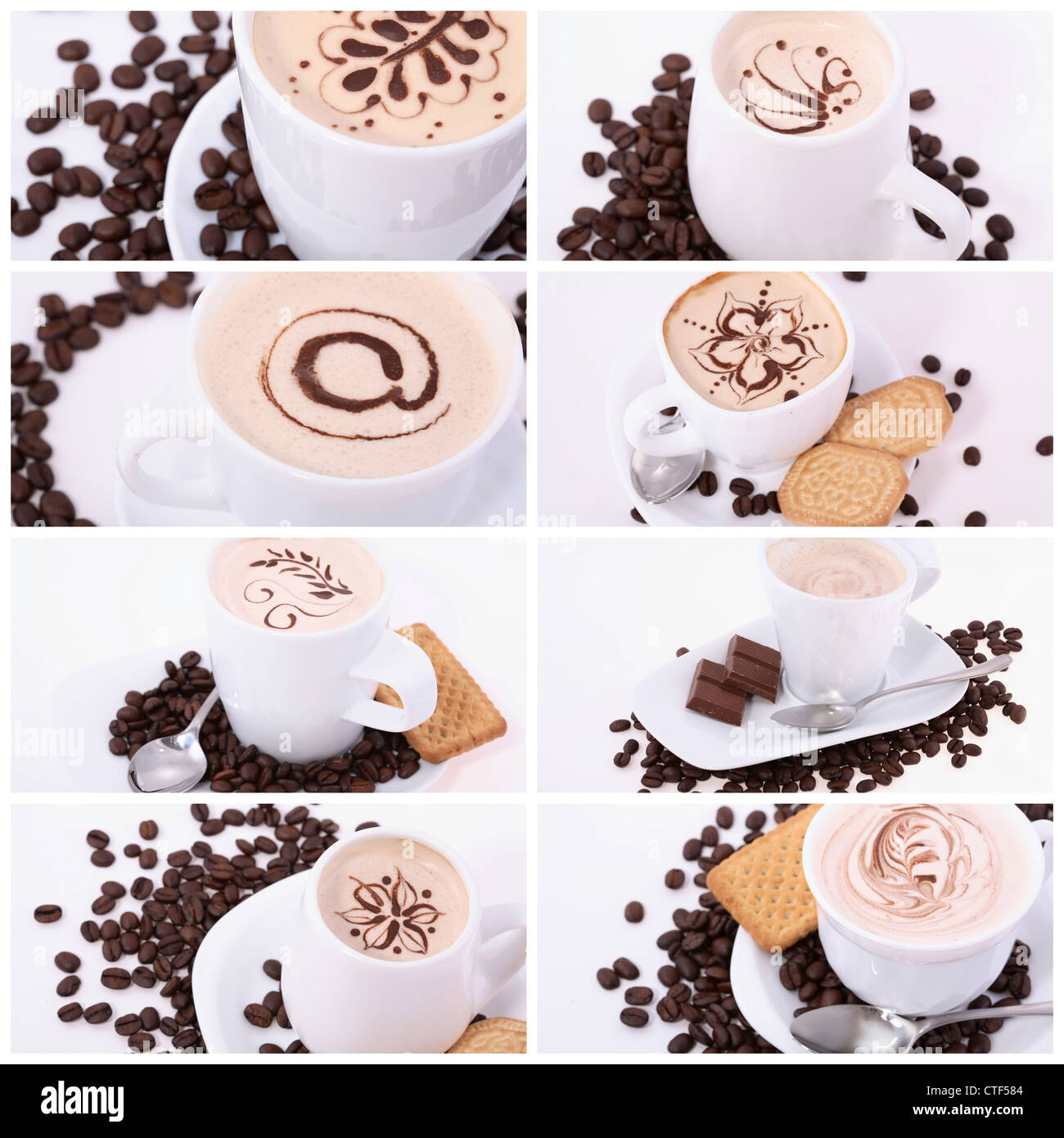 Cafe collage hi-res stock photography and images - Alamy