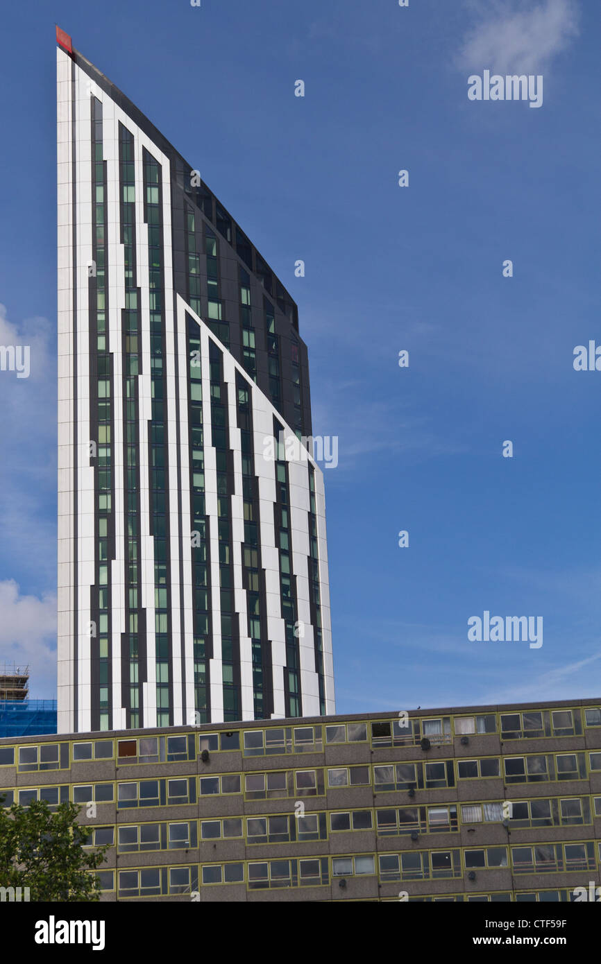 view of Heygate estate, council housed marked for demolition as plans ...