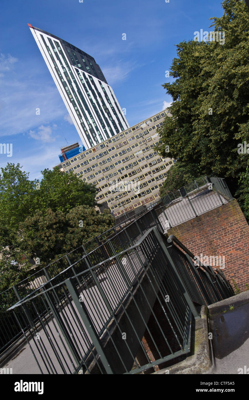 view of Heygate estate, council housed marked for demolition as plans ...