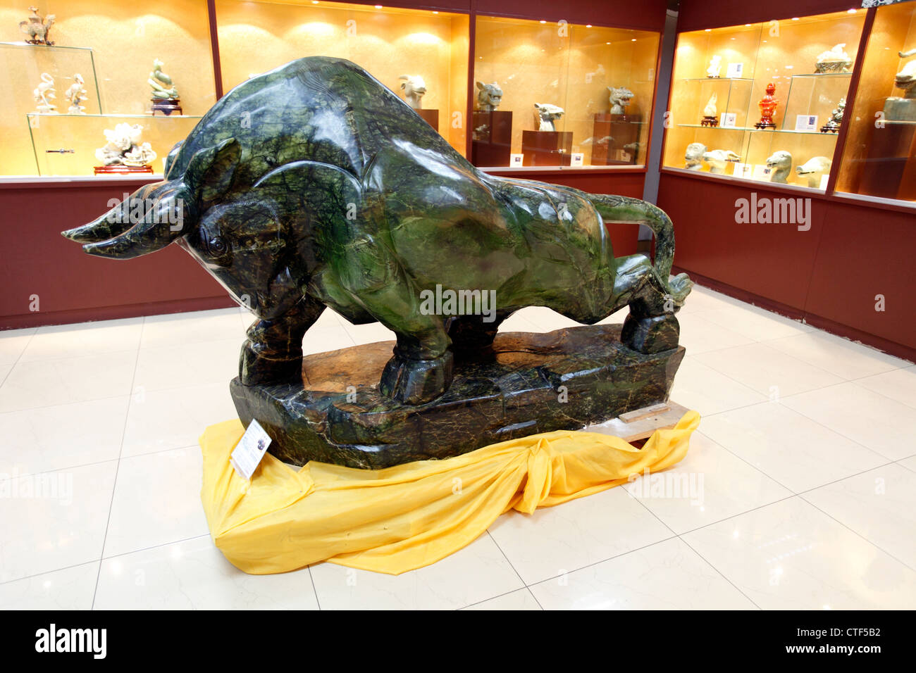Fantastic Bull at the Jade factory Stock Photo - Alamy