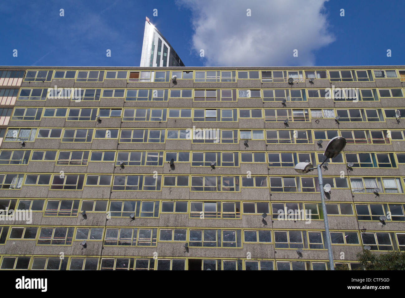 view of Heygate estate, council housed marked for demolition as plans ...