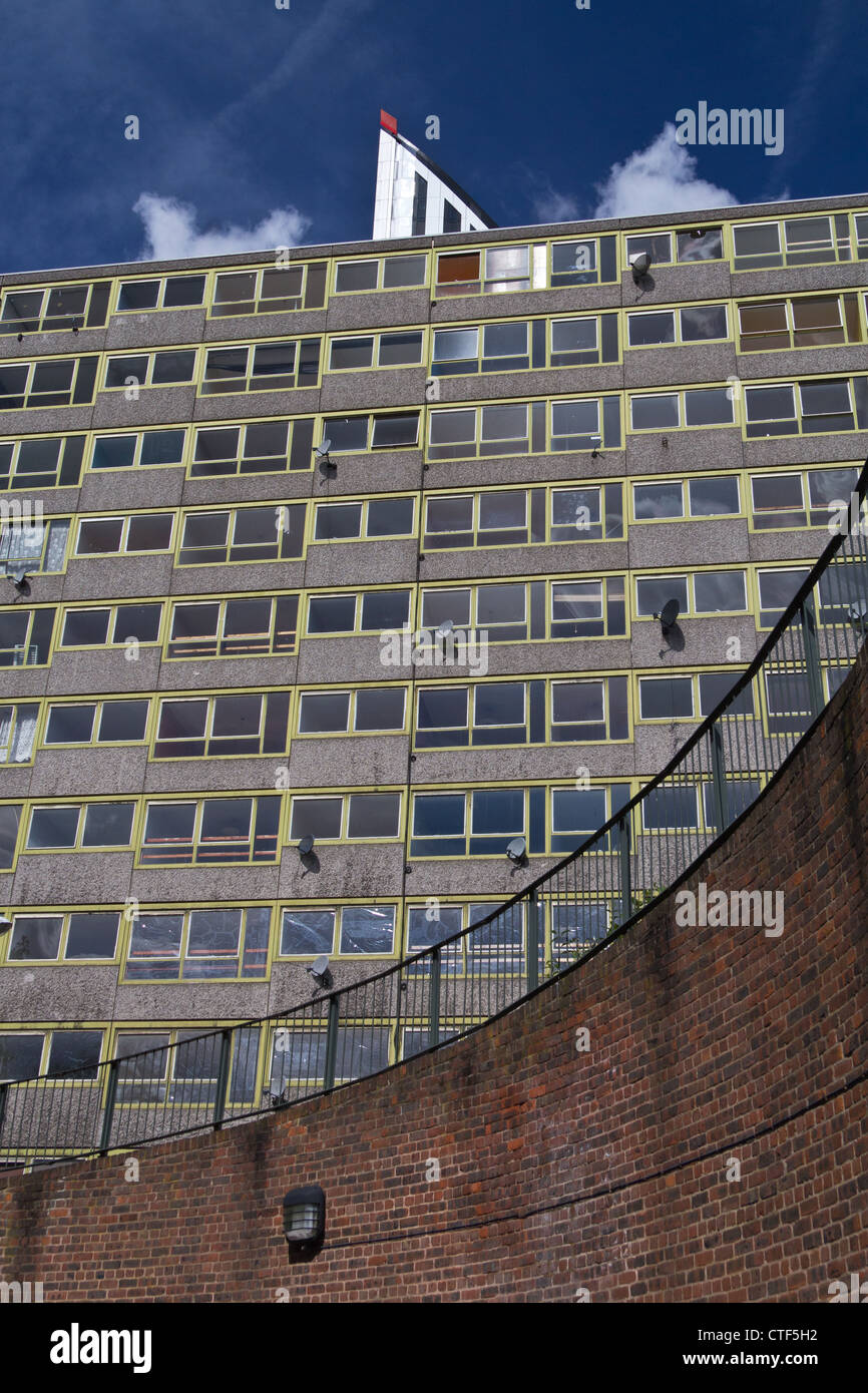 view of Heygate estate, council housed marked for demolition as plans ...