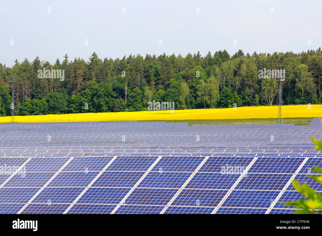 Solar field, solar panels Stock Photo - Alamy