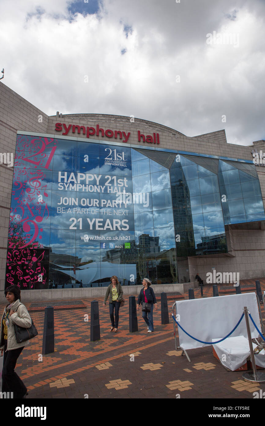 Symphony Hall Birmingham with decals on the windows celebrating the ...