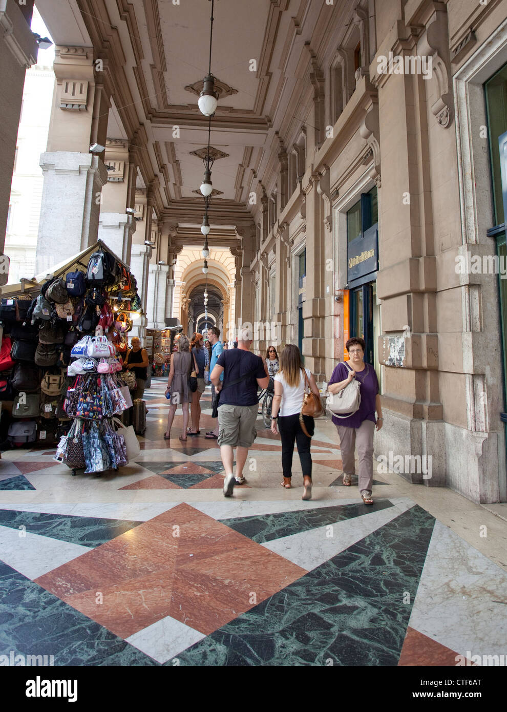 Arcade in Via Dei Brunelleschi in Central Florence, Italy Stock Photo ...