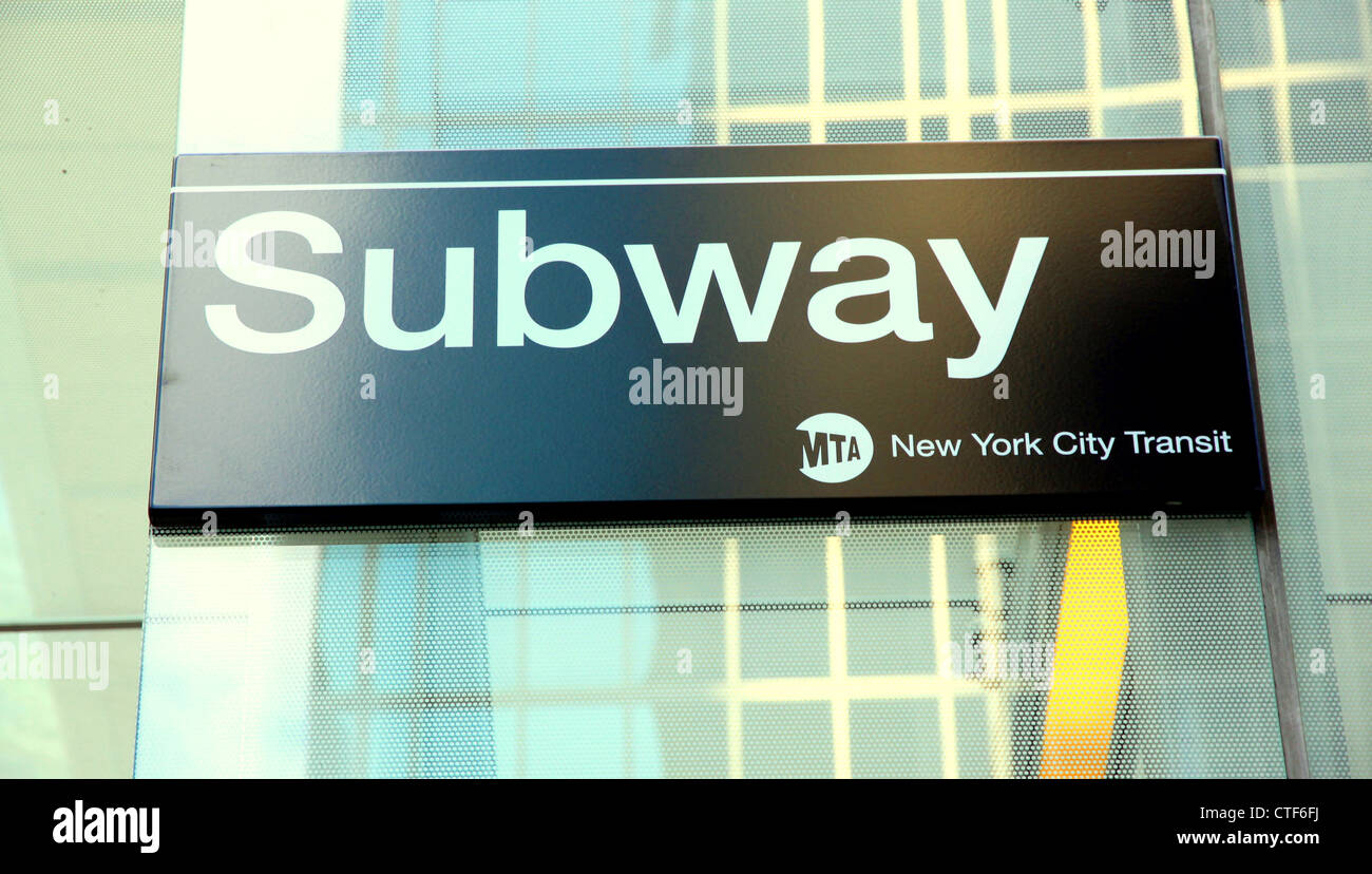 New York Subway Sign Stock Photo - Alamy
