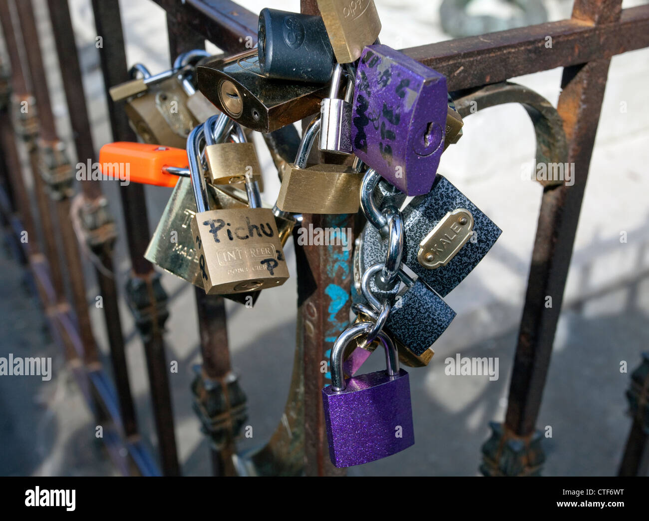 Locks for everlasting love on Ponte Vecchio, Florence, Italy - now ...