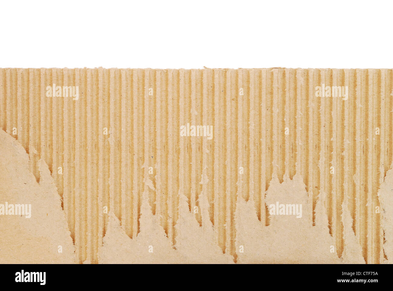 Brown ripped cardboard, top view Stock Photo - Alamy