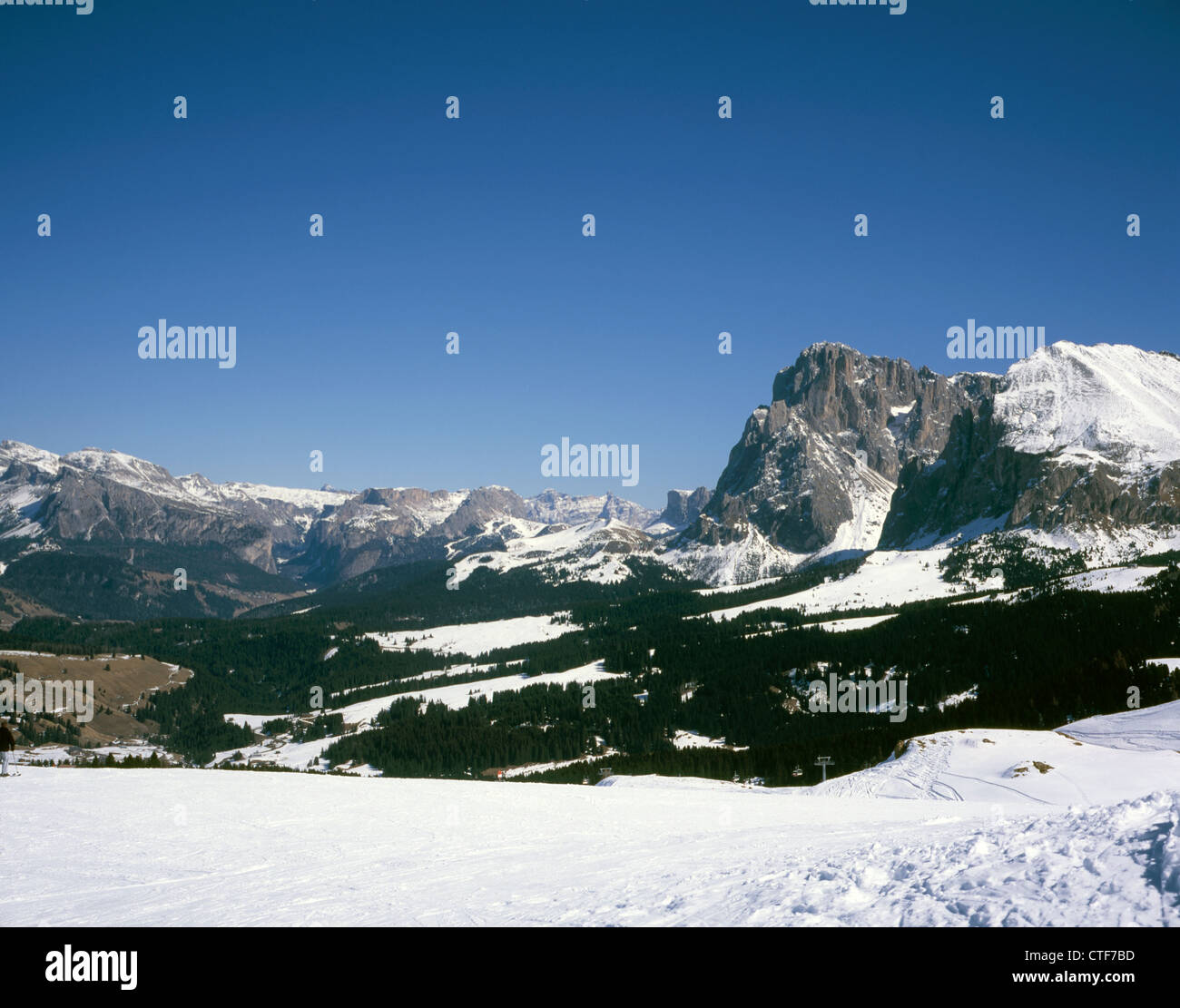 Sasso Piatto Plattkofel Sasplat and Sassolungo Langkofel Sella Gruppe ...