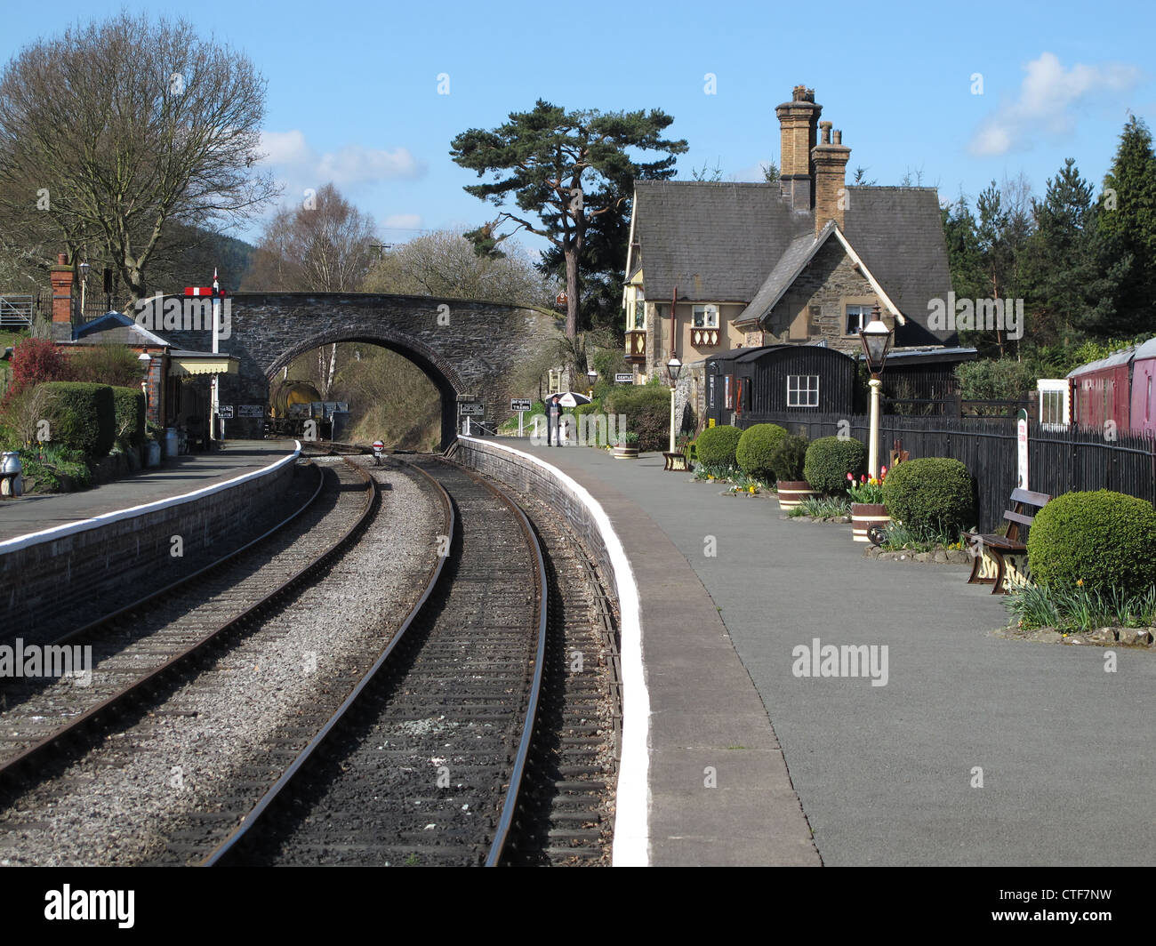 Carrog station, Llangollen Railway, North Wales Stock Photo - Alamy