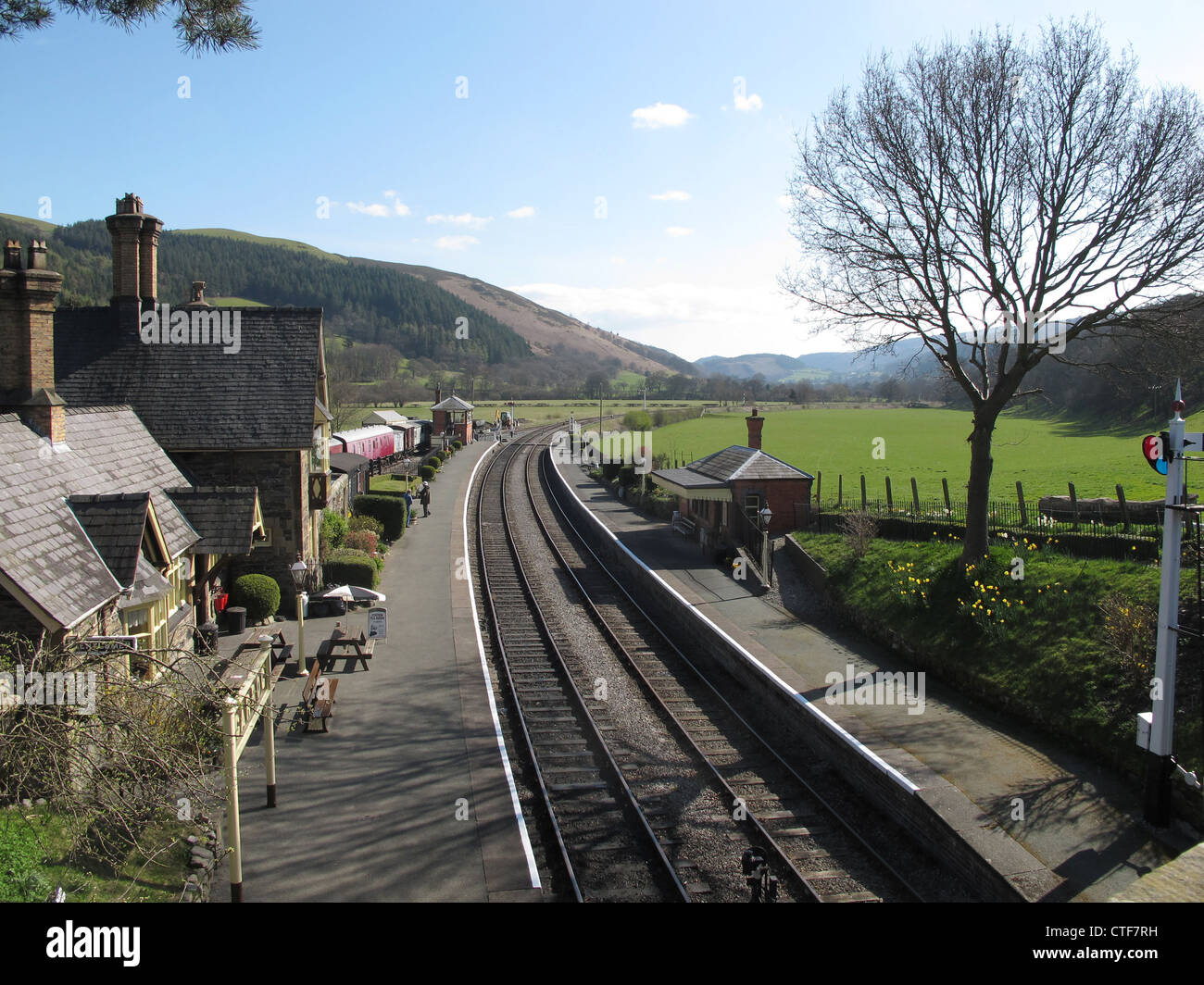 Carrog station, Llangollen Railway, North Wales Stock Photo - Alamy