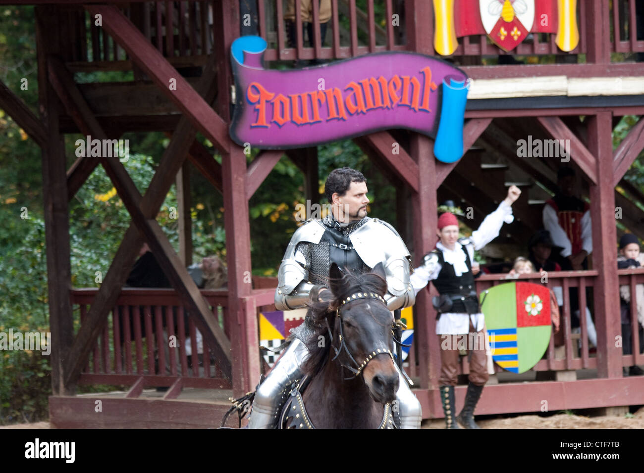 Jousting At A Renaissance Festival Stock Photo - Alamy