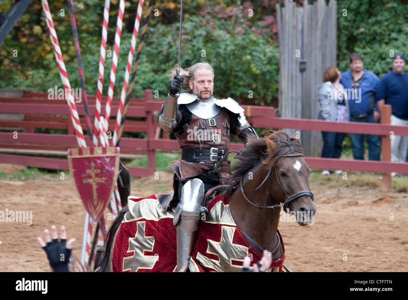 Jousting At A Renaissance Festival Stock Photo - Alamy