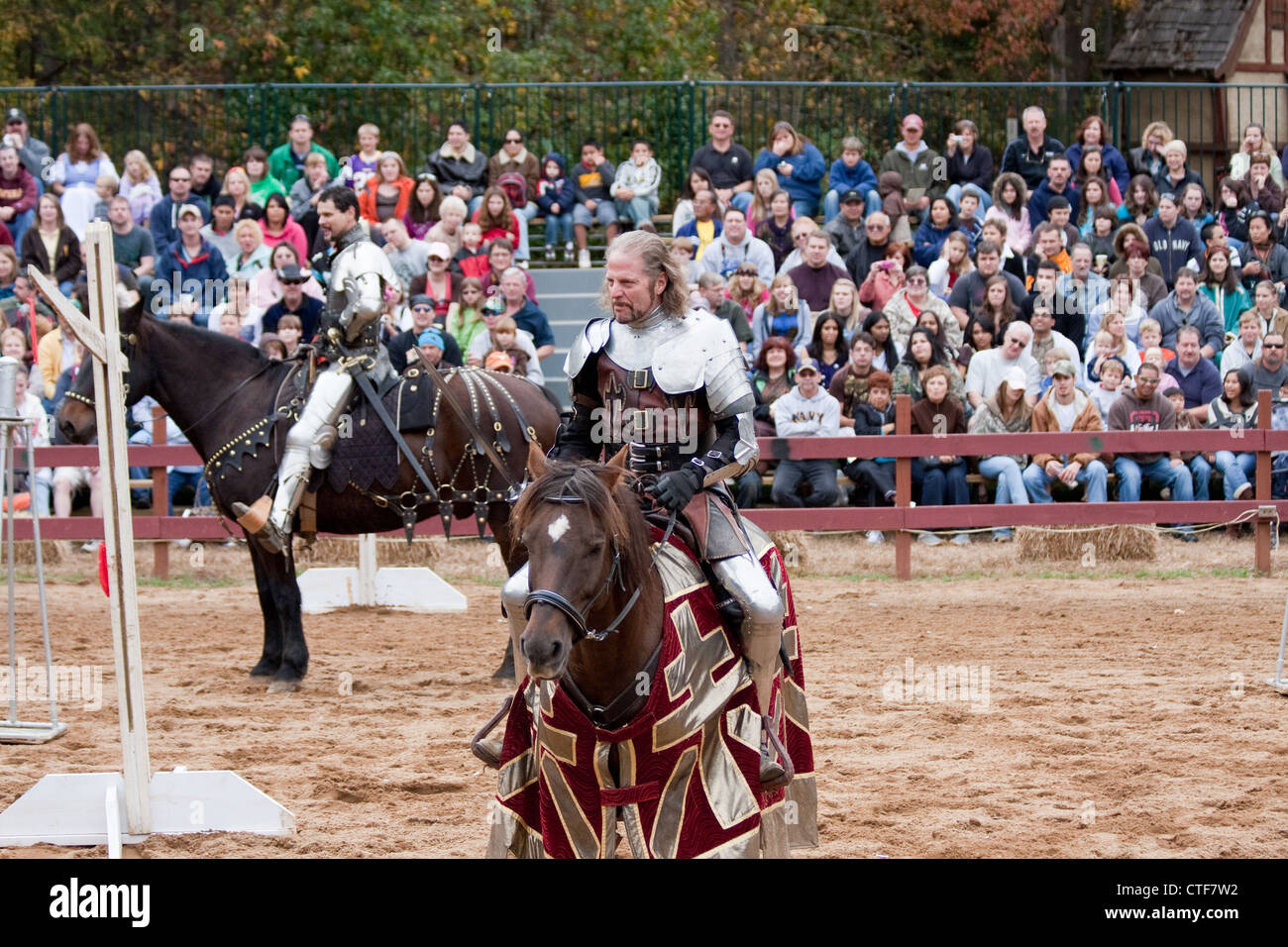 Jousting At A Renaissance Festival Stock Photo - Alamy