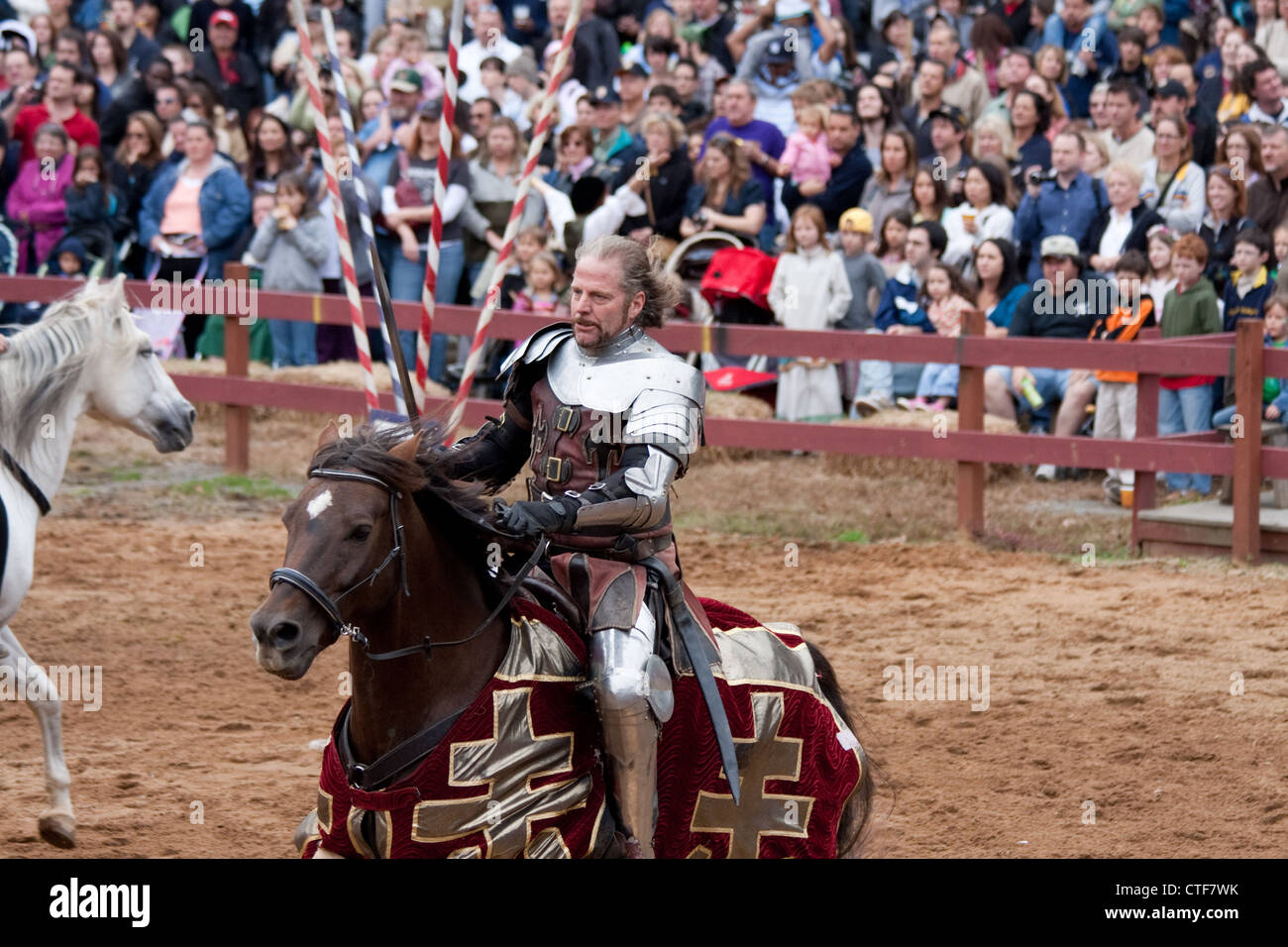 Jousting At A Renaissance Festival Stock Photo - Alamy