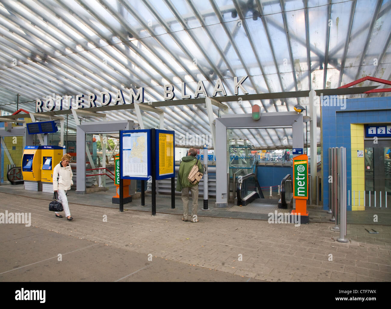 Blaak metro railway station Rotterdam Netherlands Stock Photo - Alamy