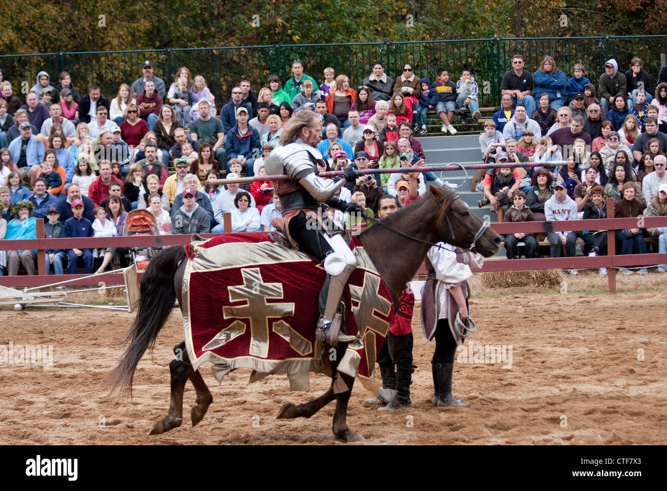 Jousting At A Renaissance Festival Stock Photo - Alamy