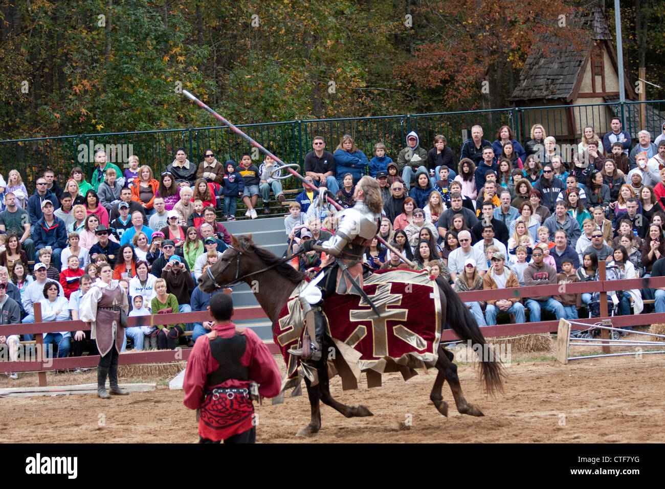 Jousting At A Renaissance Festival Stock Photo - Alamy