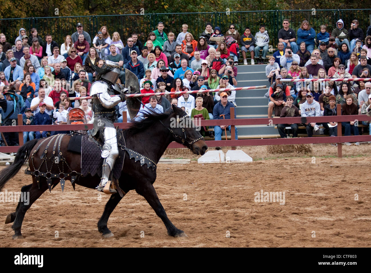 Jousting At A Renaissance Festival Stock Photo - Alamy